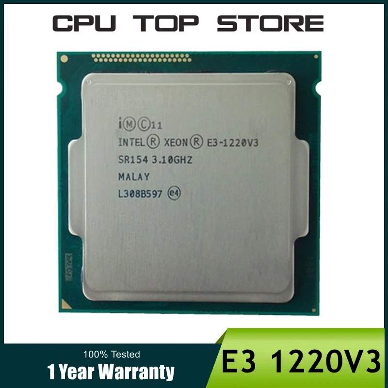 Intel Xeon E3 1220 V3 3.1ghz 8mb 4 Core Sr154 Lga 1150 Cpu Processor ...