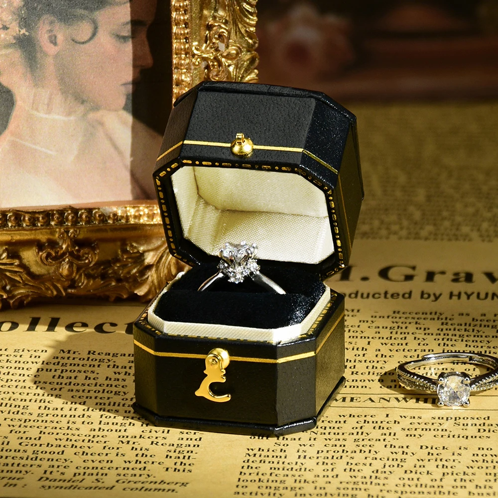 TAIMY Victorian Style Ring Box Handcrafted Antique Ring Box for Wedding ...
