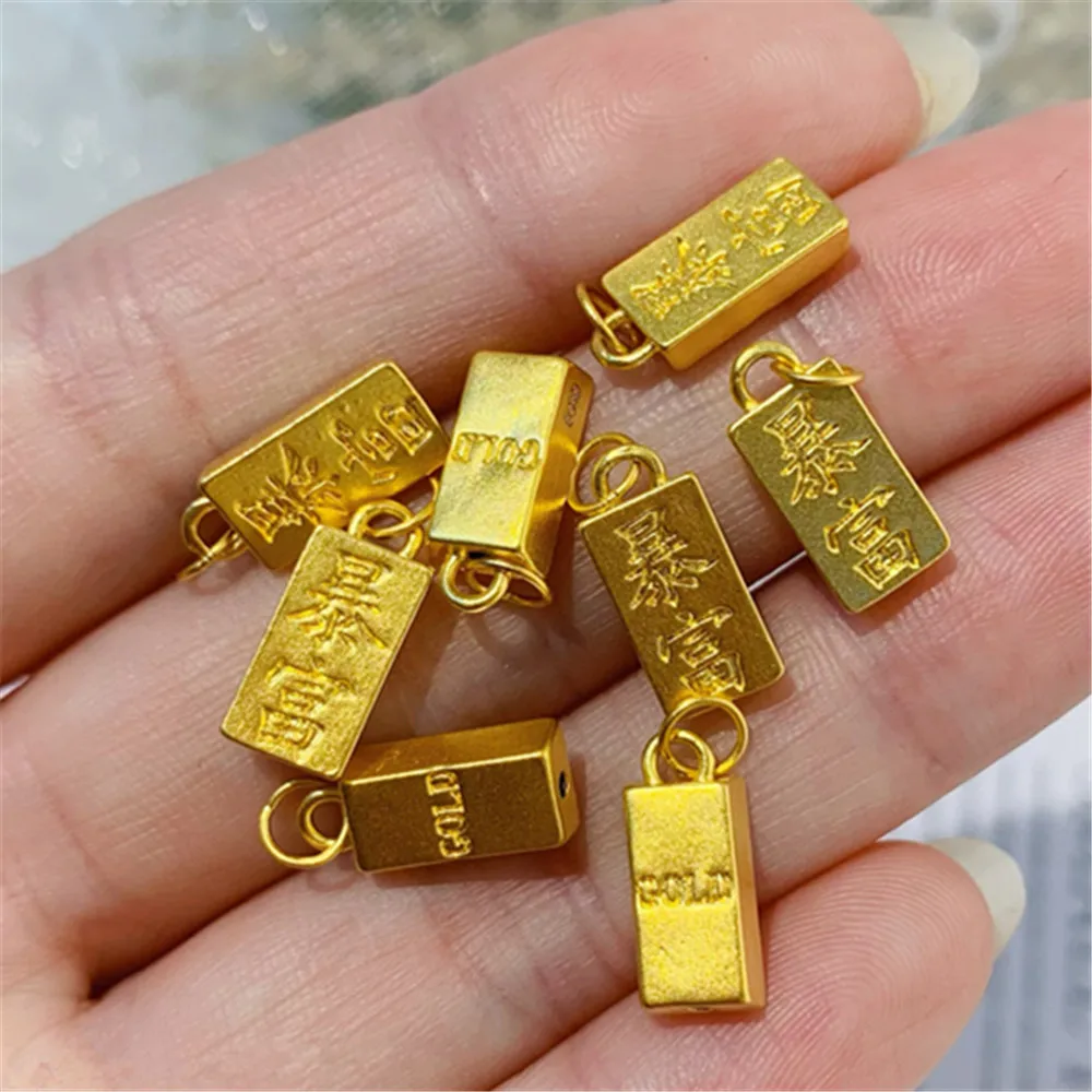 1pcs-Pure-999-24K-Yellow-Gold-Women-Rectangle-Gold-Bar-Oblong-Pendant-0 ...