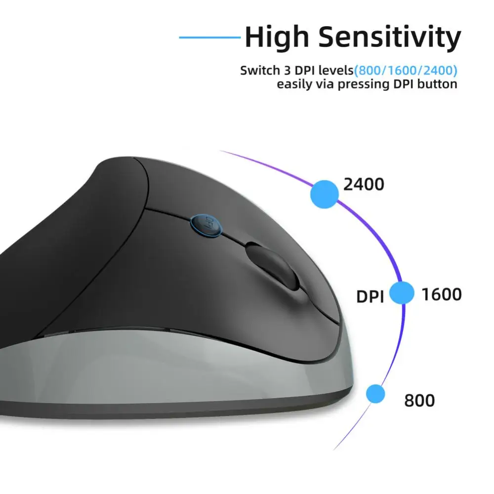 Upright-Mouse-Rechargeable-Ergonomic-Desktop-Portable-For-Pc-Laptop ...