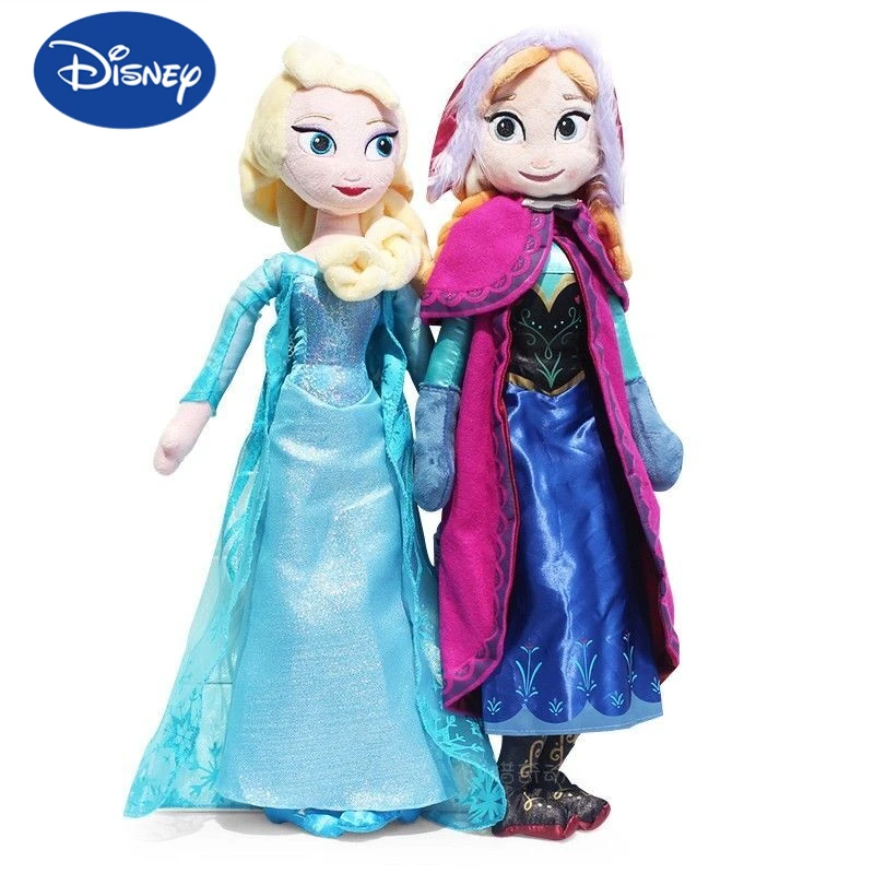 50CM-Disney-Frozen-Snow-Queen-Elsa-Stuffed-Doll-Princess-Anna-Elsa-Doll ...