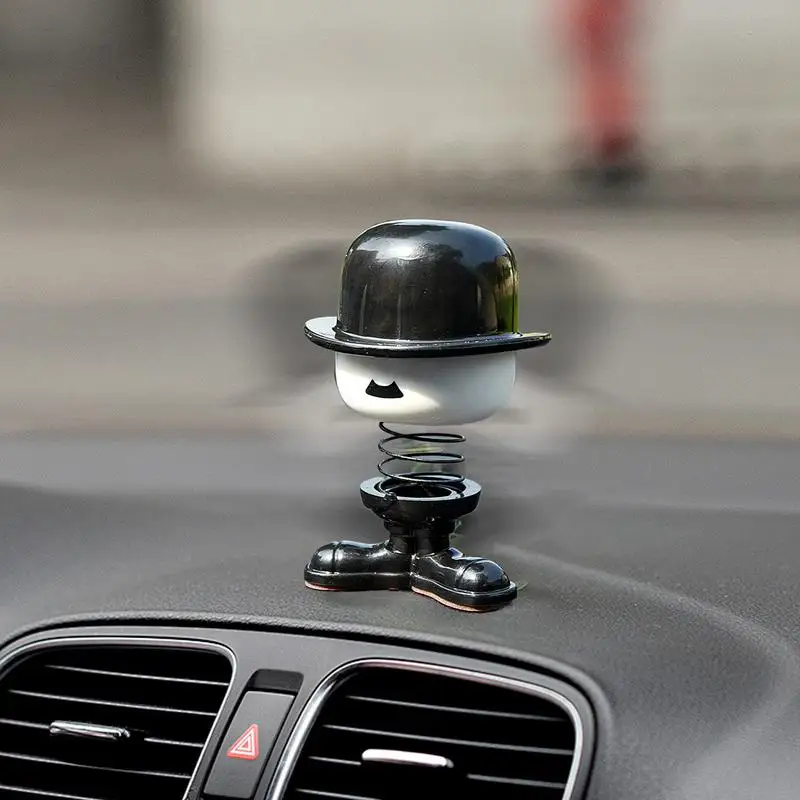 Spring Toy For Dashboard Classic Shaking Doll Ornament For Auto Spring ...