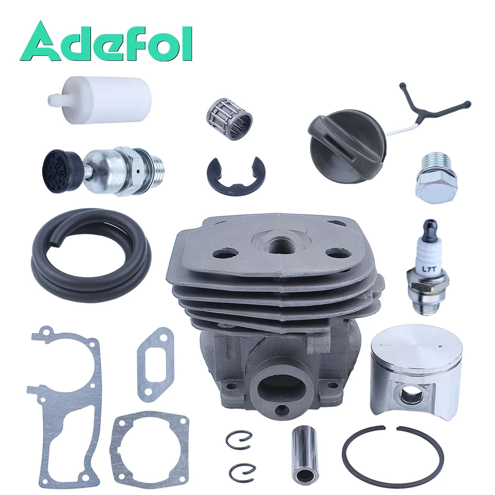 47mm Cylinder Piston Spark Plug Kit For Husqvarna 357XP 357 XP 359 EPA Chainsaw 537157302 ...