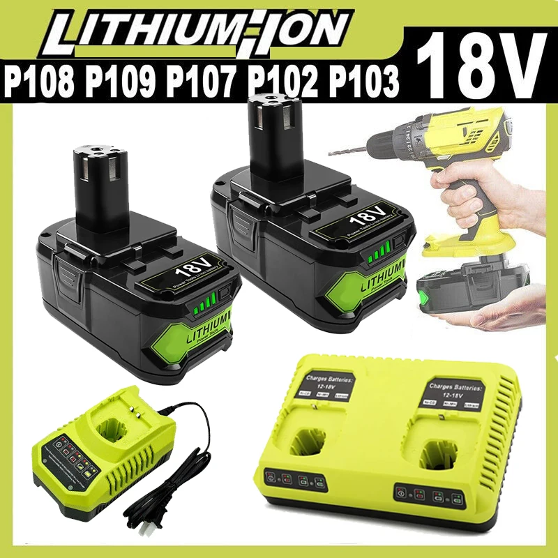 6Ah-For-RYOBI-P108-18V-One-Plus-Battery-18-Volt-Lithium-Ion-Power-Tools ...