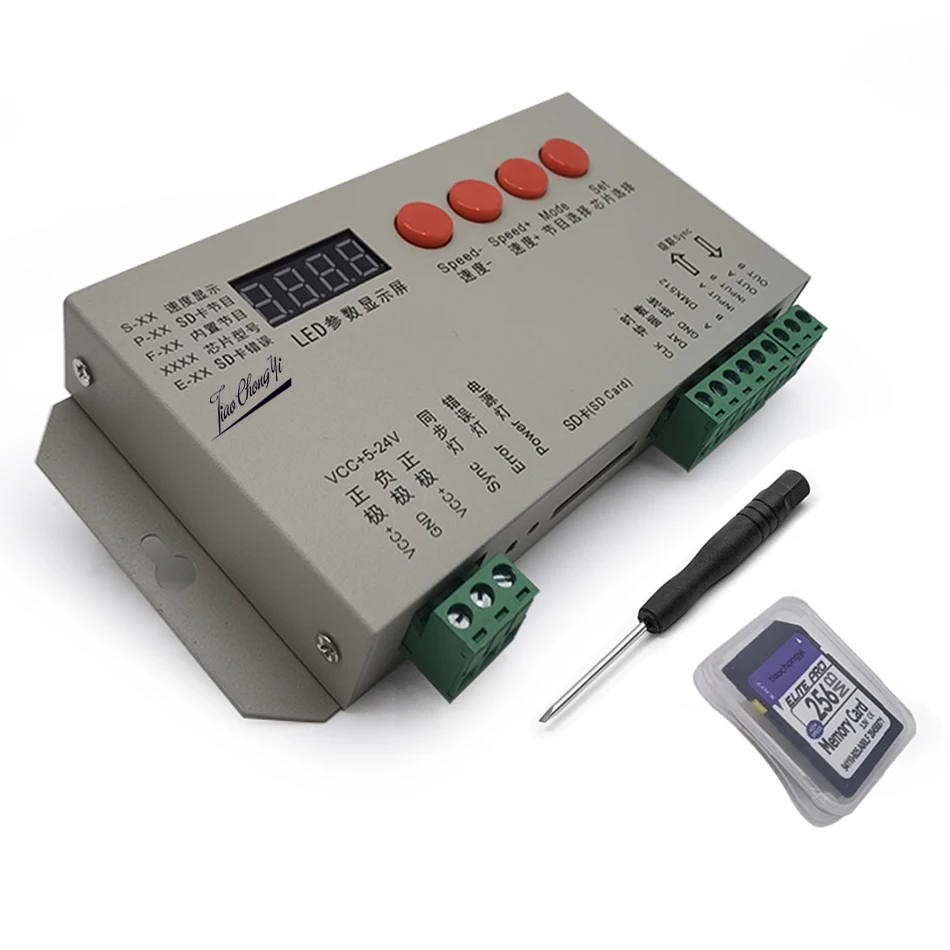 K1000S-DC5-24V-RGB-LED-Controller-1024-pixels-T1000S-Updated-For-IC ...