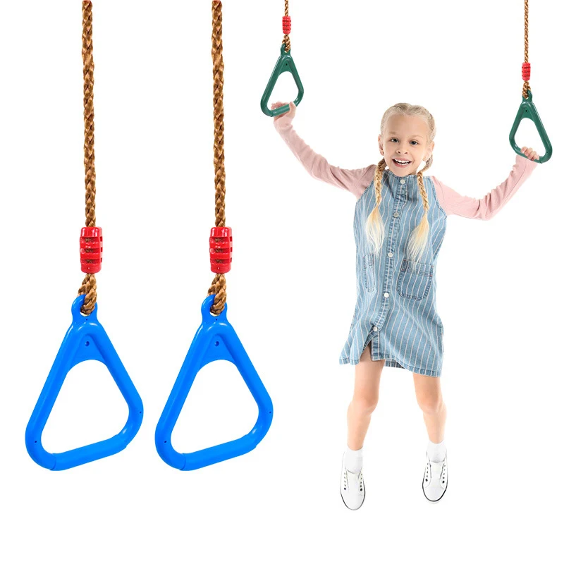 Gymnastic-Hanging-Rings-For-Kids-Playground-Swing-Indoor-Outdoor ...