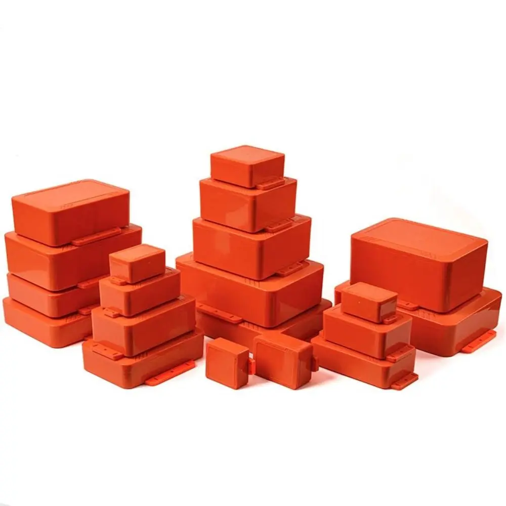 IP67 Waterproof Enclosure Junction Housing Box ABS Plastic Orange Color ...
