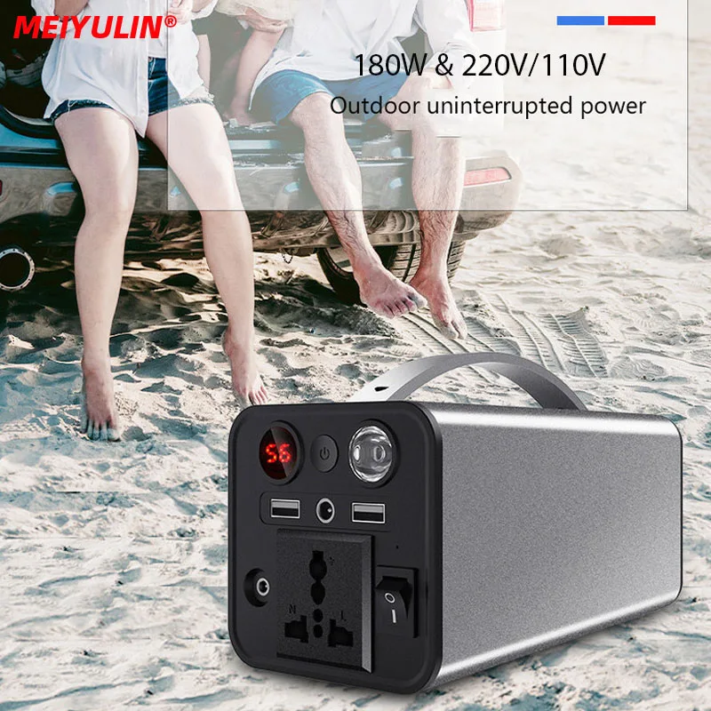 220V-180W-Portable-Power-Station-45000mAh-Emergency-Charging-Solar ...