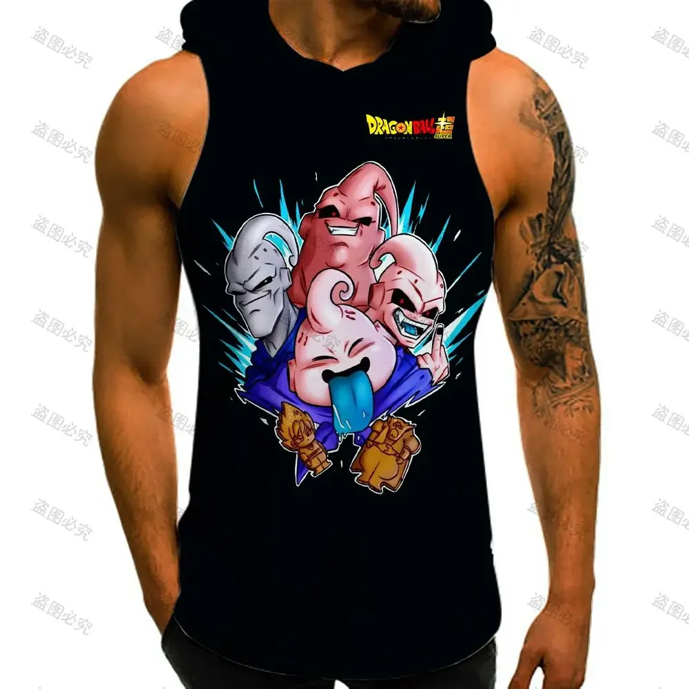 Dragon Ball Z Men's Vest With Hood Gym Goku High Street 2024 S-3XL ...
