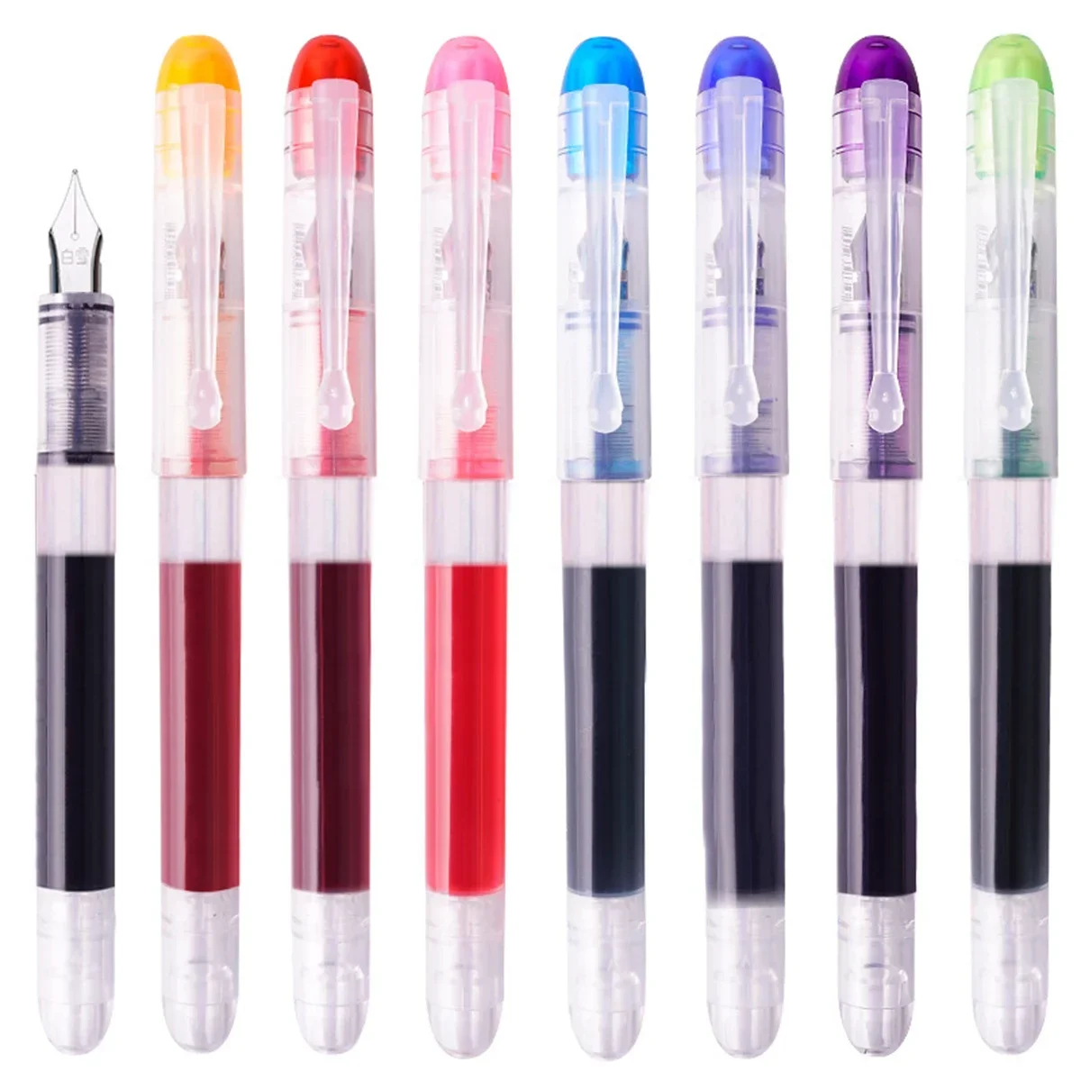 Fountain-Pen-Large-Capacity-Gel-Pen-Quick-Drying-Straight-Liquid-Ink ...