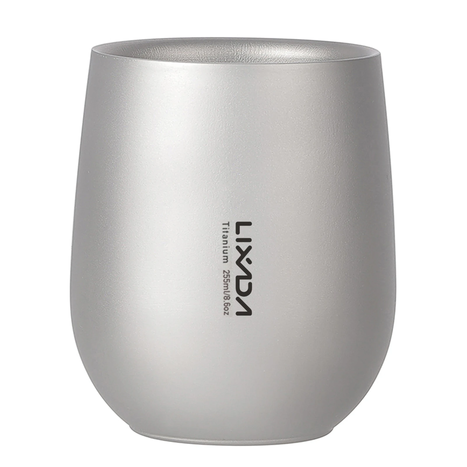 Lixada 255ml/120ml Titanium Water Cup Double Wall Insulated Water Cup ...