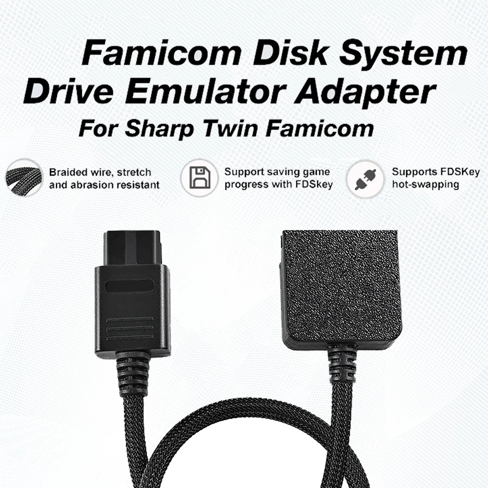 Famicom-Disk-System-Drive-Emulator-Adapter-Cable-For-Sharp-Twin-Famicom ...