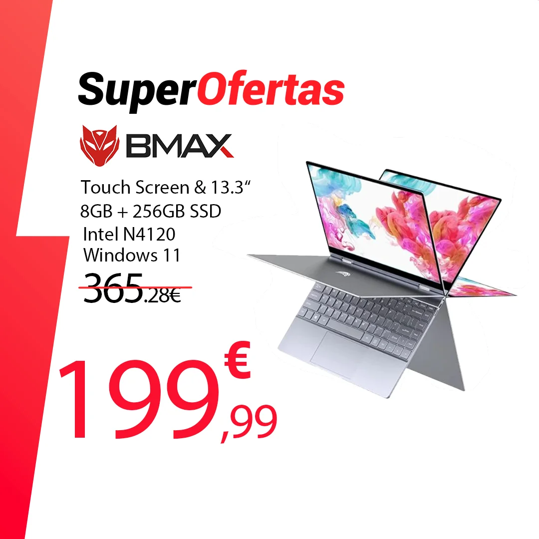 BMAX-ordenador-port-til-con-pantalla-t-ctil-Notebook-Y13-de-360-y-13-3 ...