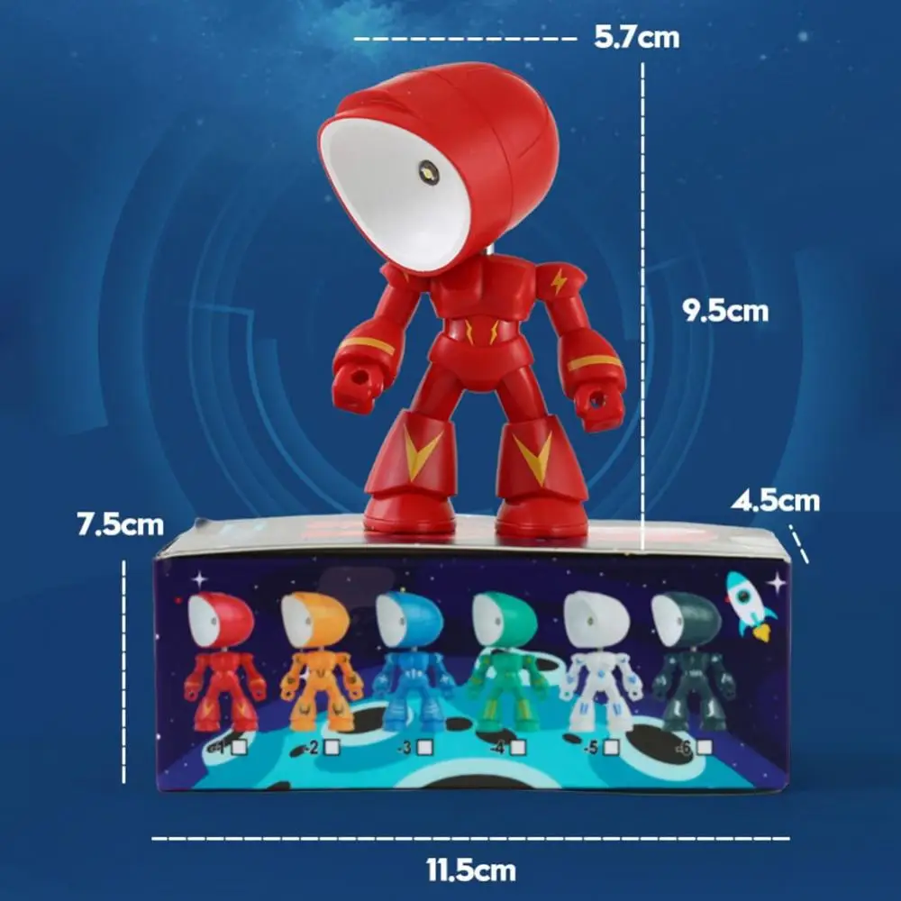 Mini-Robot-Night-Light-LED-Pet-DIY-Folding-Table-Desk-Button-Battery ...
