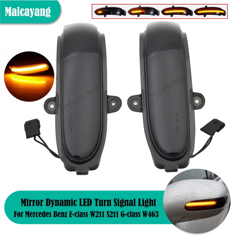 2PCS-For-Mercedes-Benz-E-Class-W211-S211-W463-2002-2007-Dynamic-Turn ...