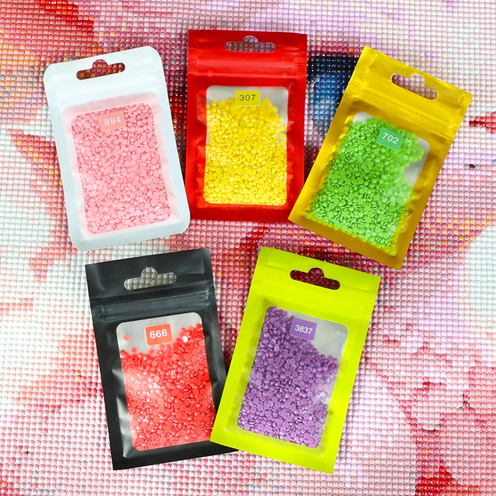100pcs/bags Diamond Art Painting Bag Clear Self Seal Zipper Plastic ...