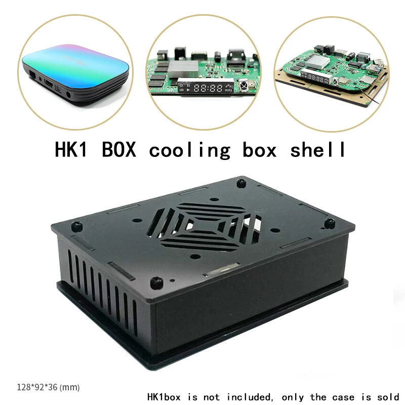 For-HK1-BOX-cooling-box-shell-DIY-modified-acrylic-box-case-set-top-box ...