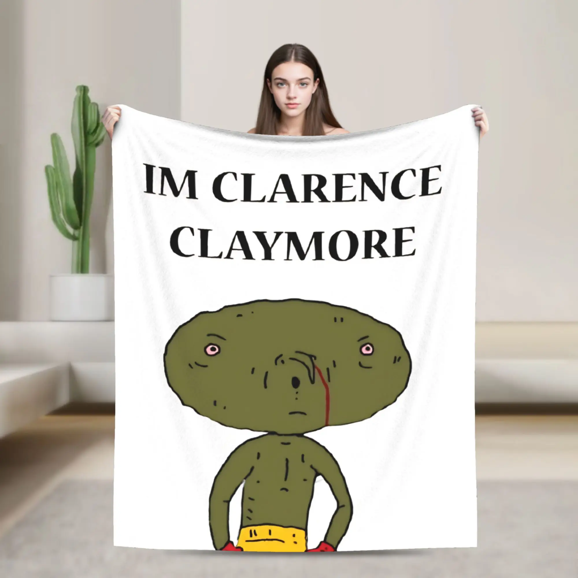 Big Lez Show Clarence Claymore Flannel Blanket Winter Warm Soft for ...