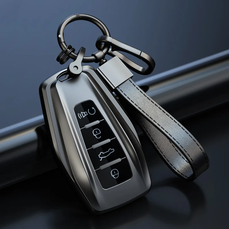 Full-Signal-Car-Key-Case-Cover-For-Geely-Key-Fob-Cover-Grey-for-Geely ...