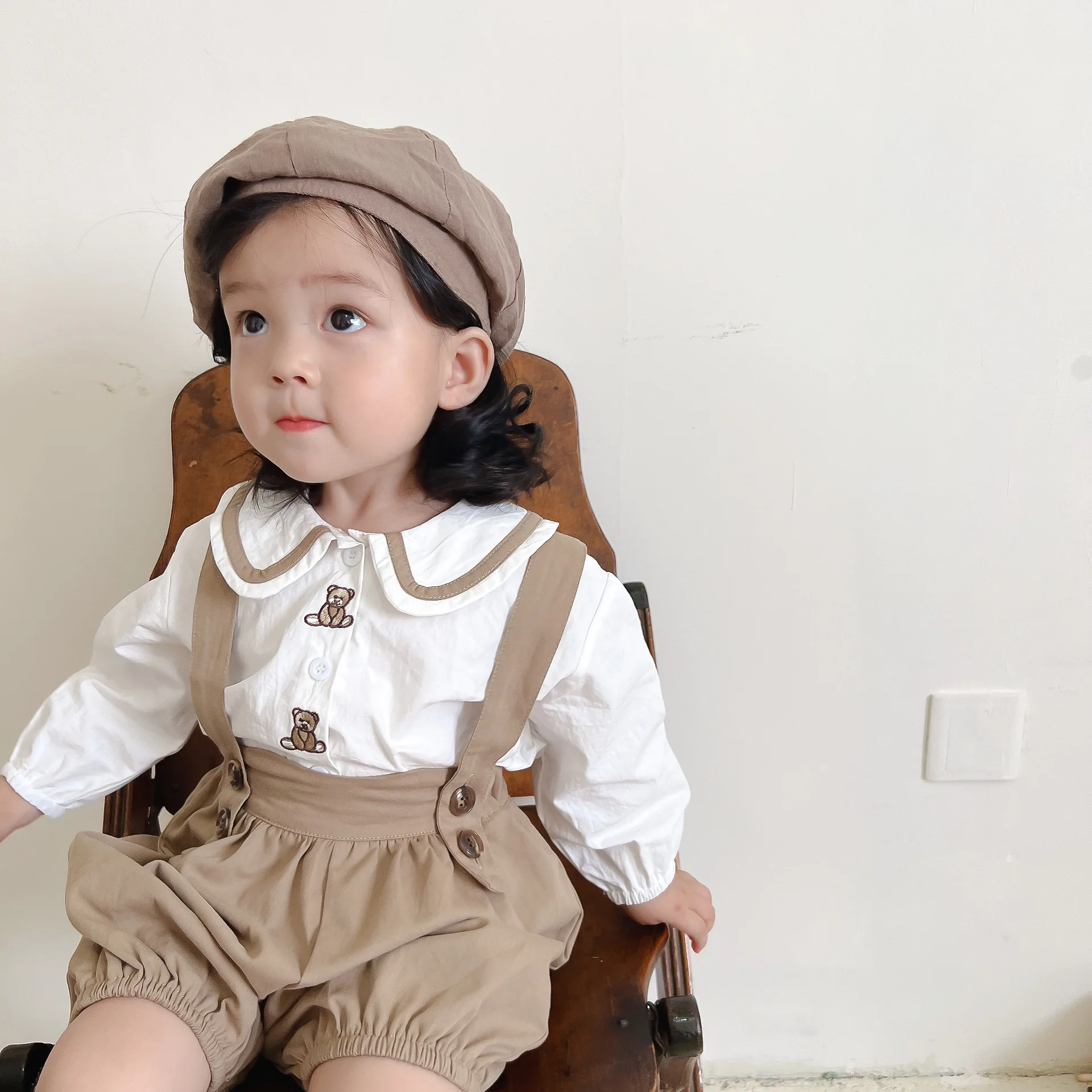 Conjunto de dos piezas de ropa de bebé, Top de manga larga y parte ...