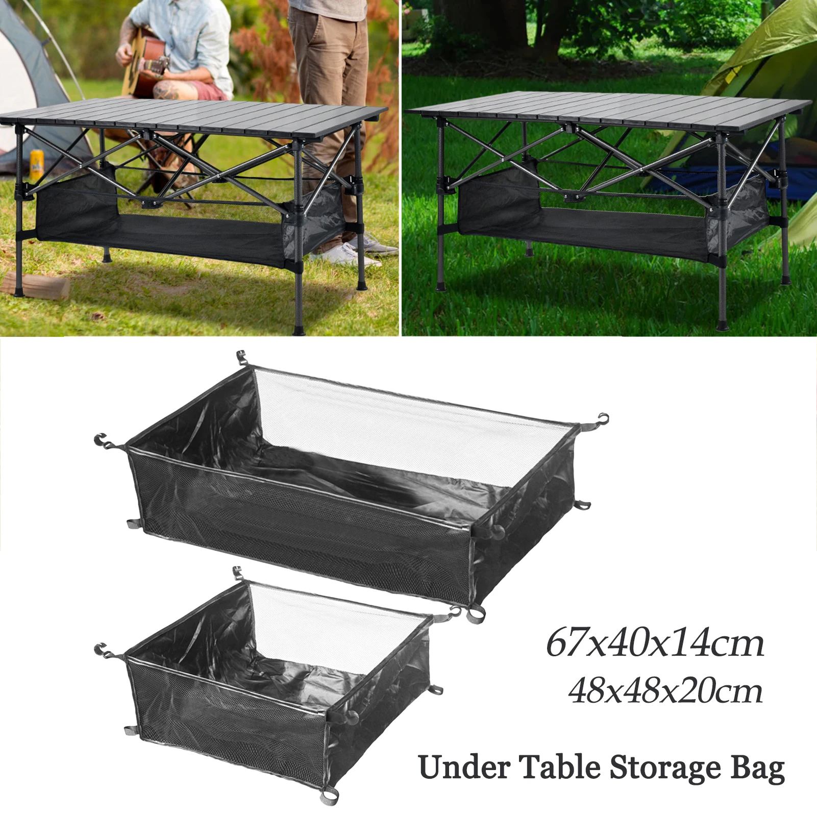 Under-Table-Storage-Basket-for-Outdoor-Camping-Hanging-Storage-Mesh ...