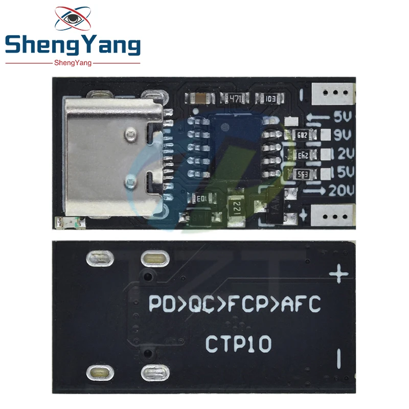 Type-C PD2.0 PD3.0 9V 12V 15V 20V Fast Charge Trigger Polling Detector ...
