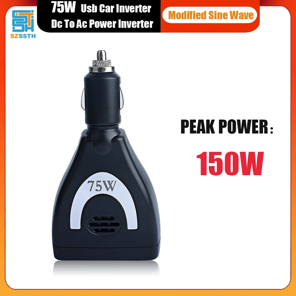 150W-Car-Inverters-Continuous-75W-DC-12V-to-AC-220V-110V-Car-Auto-Power ...