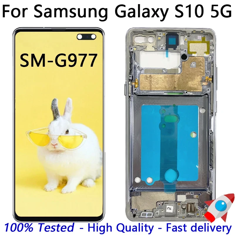 AMOLED-S10-5G-G977U-LCD-For-Samsung-Galaxy-S10-5G-G977-Tested-With ...