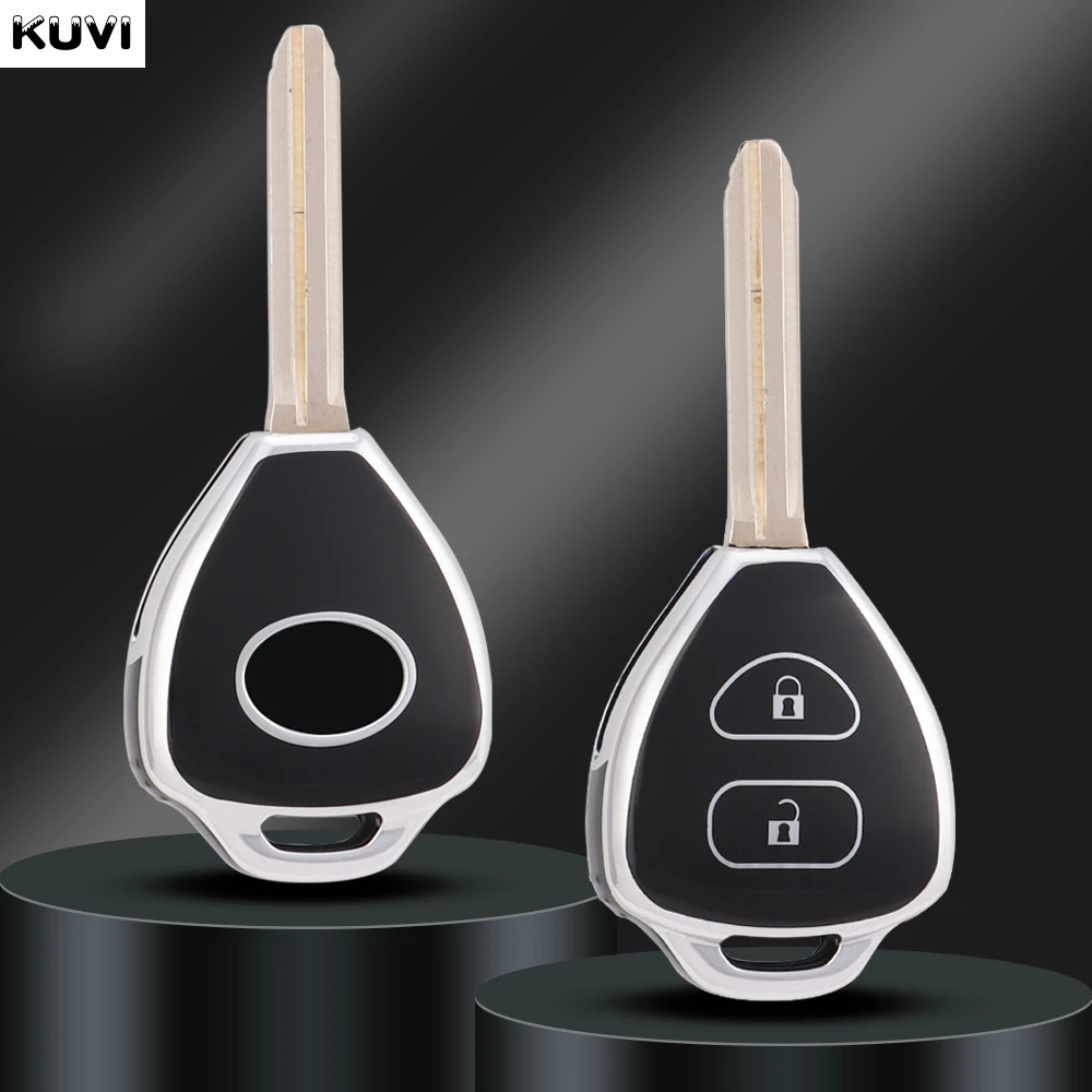 2 3 Buttons Tpu Car Key Case Cover Shell Fob For Toyota Corolla Camry ...