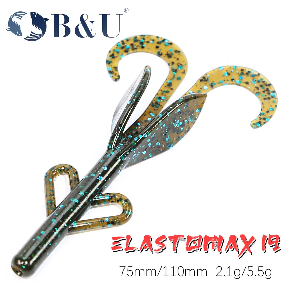 B-U-Soft-Artificial-Bait-Shrimp-Lobster-Crayfish-Twintail-Floating-Ned ...