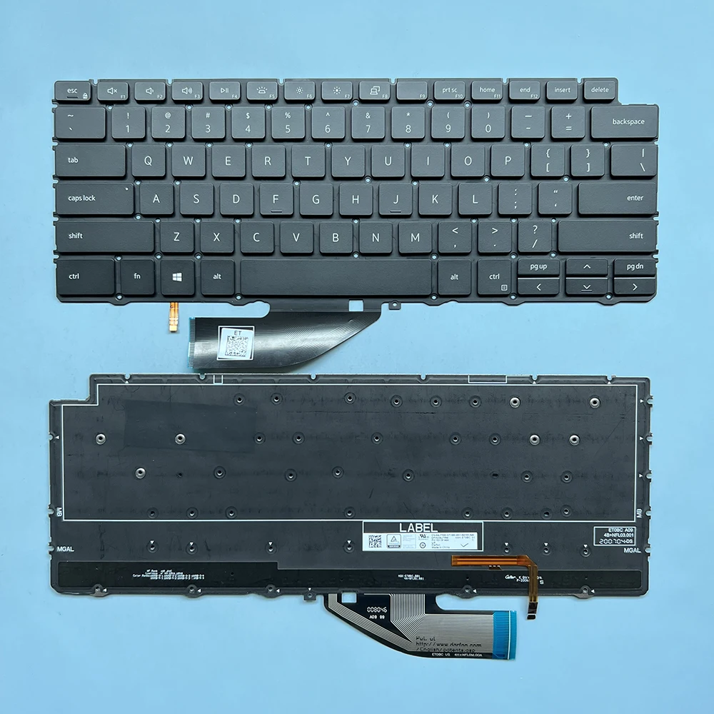 9370 US Keyboard for Dell XPS 13 7390 2 in 1 P103G XPS 13 9310 2 in 1 ...