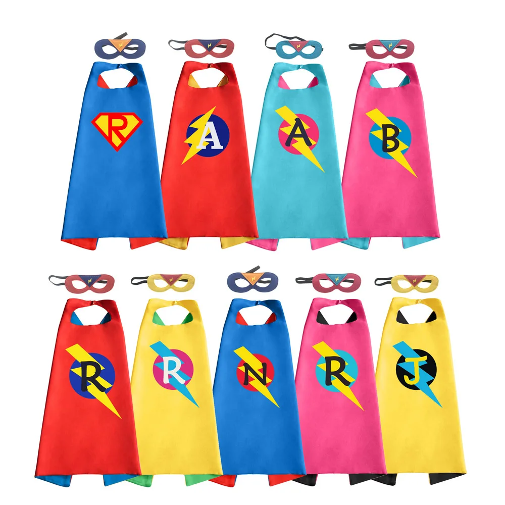 Personalized-Initial-Name-Superhero-Capes-for-Kids-Reversible-Superhero ...