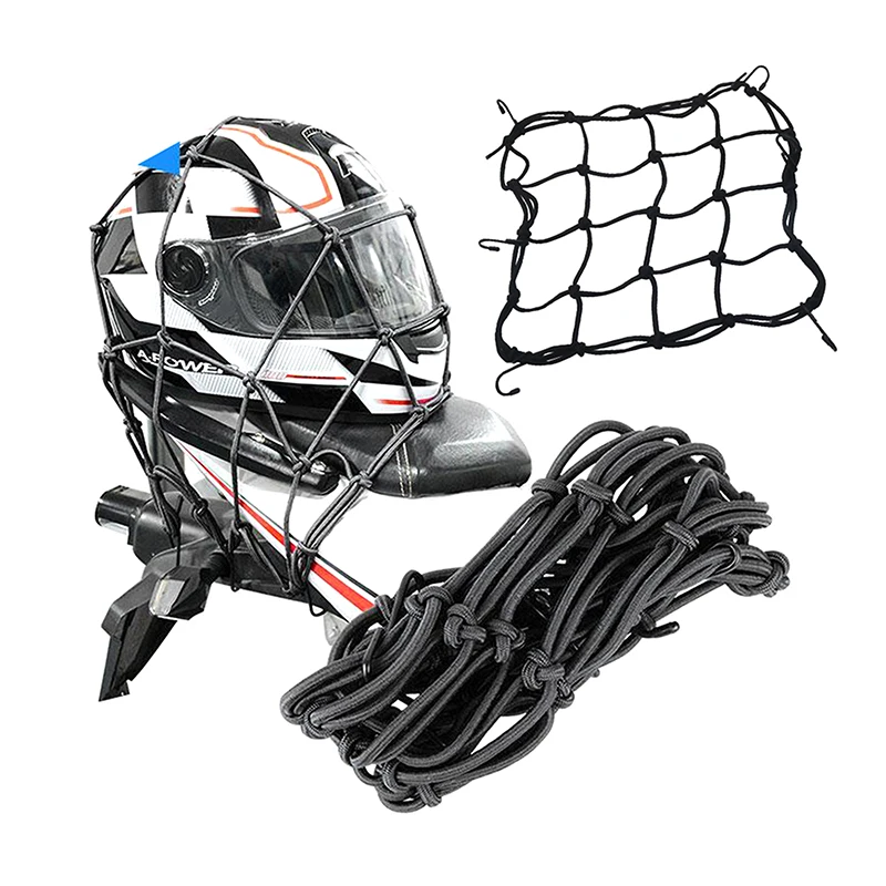 1 Pcs Motorcycle Luggage Net Helmet Mesh Fuel Tank Storage Rubber Band ...