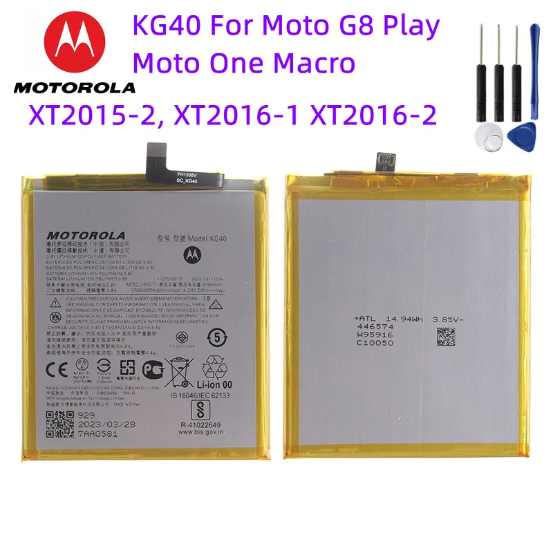 Motorola 100% Original KG40 Battery For Moto G8 Play Moto One Macro ...