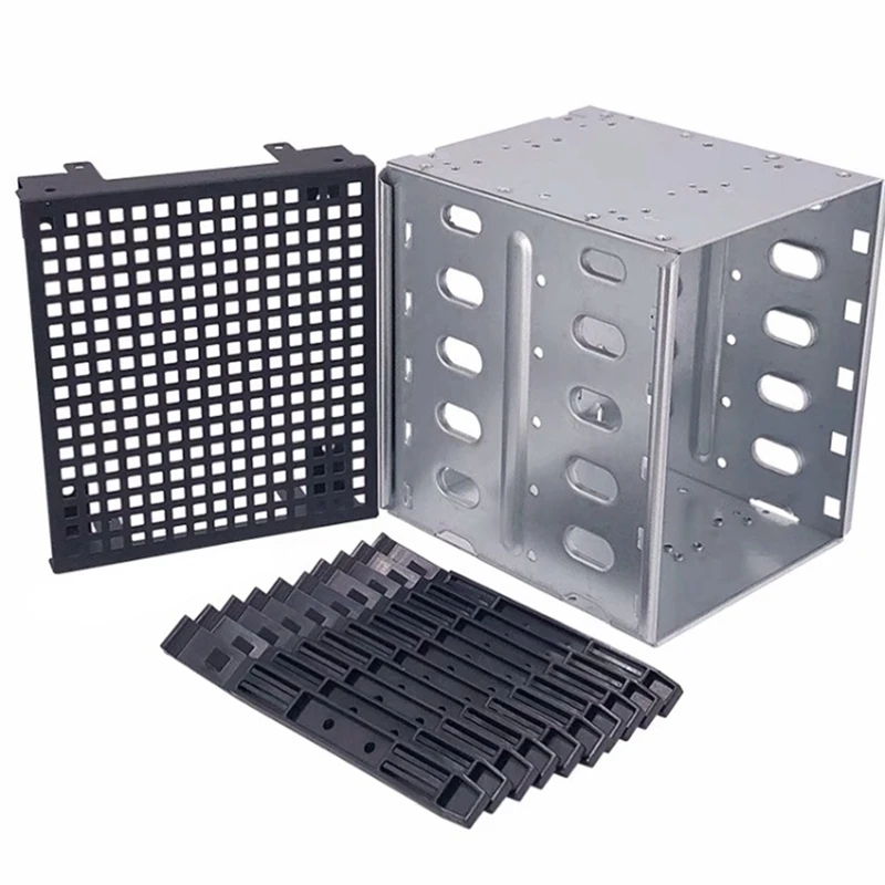 5.25 Inch To 5 X 3.5 Inch SATA HDD Cage Rack Hard Drive Disk Enclosure ...