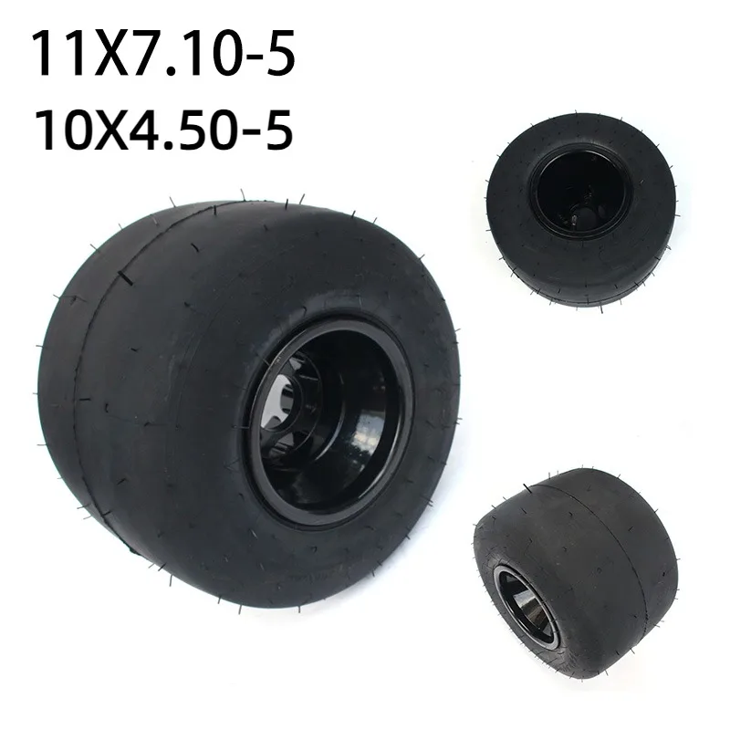 5 inch 10x4.50-5 front wheel or 11x7.10-5 rear wheel go kart tire DIY ...