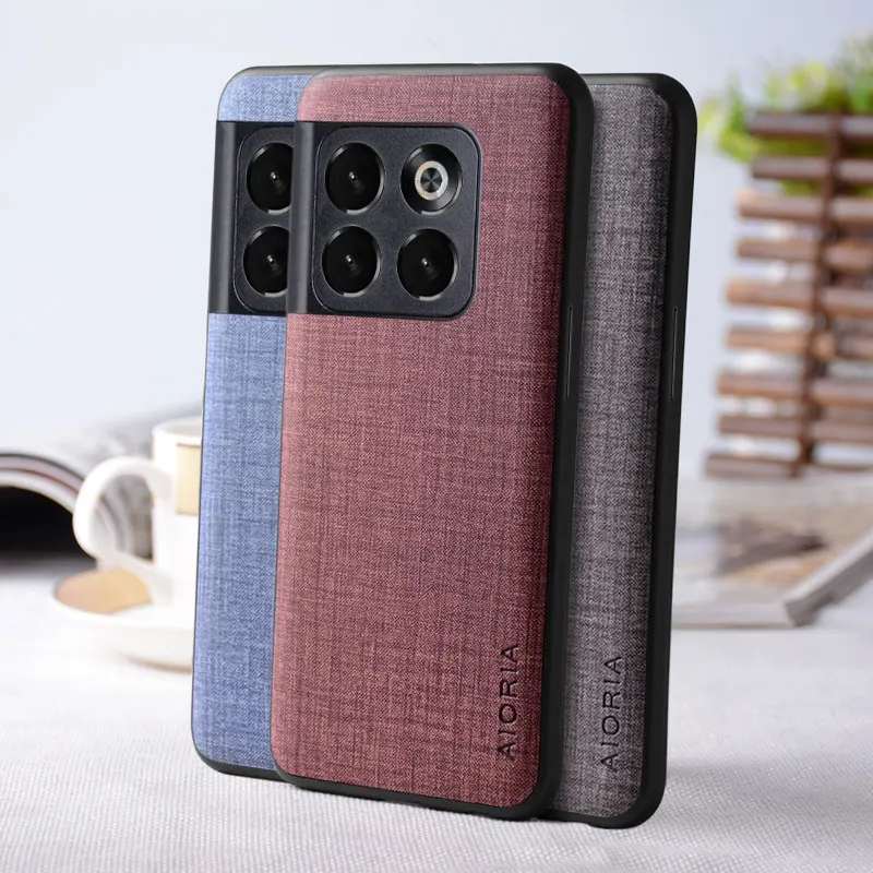 Case for Oneplus Ace Pro funda Textile texture leather Soft TPU&Hard PC ...