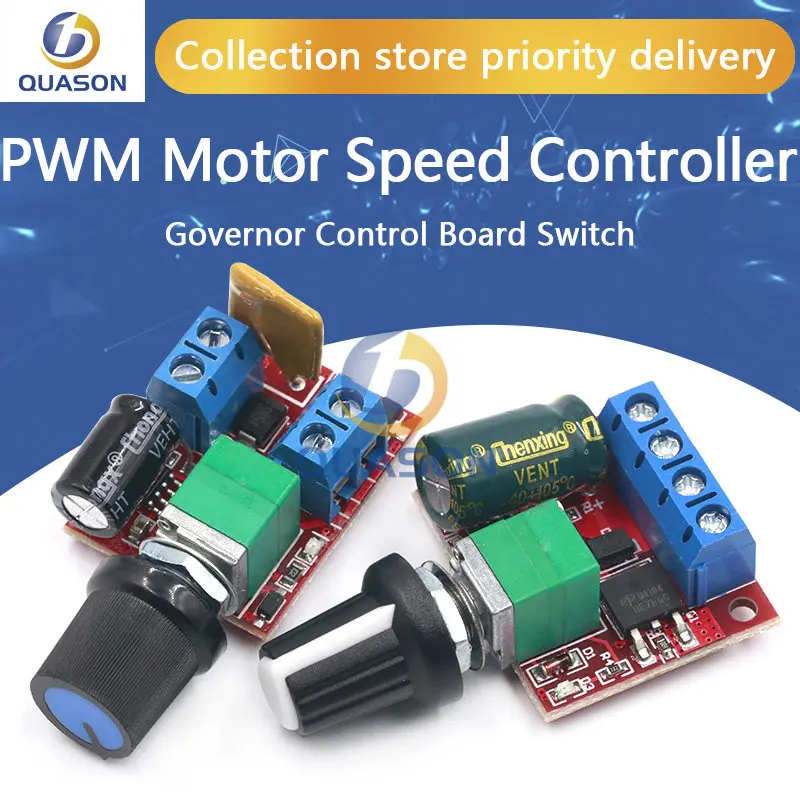 Mini DC-DC 4.5V-35V 5A 90W PWM DC Motor Speed Controller Module Speed ...