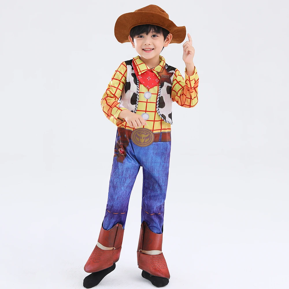 Sheriff Woody Cowboy Cosplay Costume For Boys - AllCosplay.com