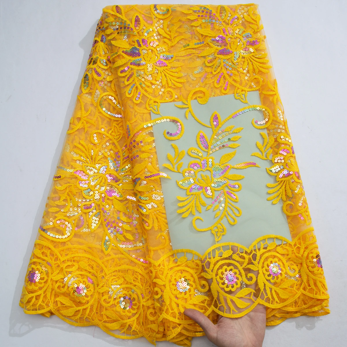 SJD-LACE-French-Net-Lace-Fabric-2024-High-quality-Nigeria-Embroidery ...