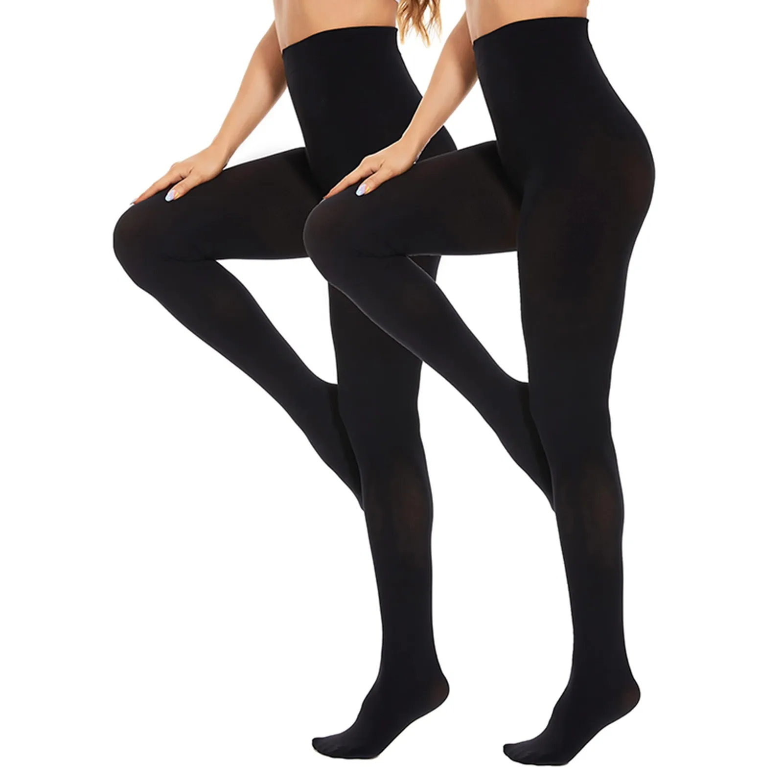 Winter-Sexy-Thermal-Pantyhose-Women-Fleece-Tights-Solid-Color-Footed ...