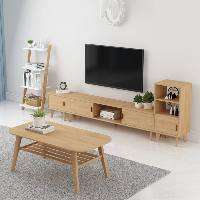 Nordic-minimalist-TV-cabinet-living-room-modern-small-sized-bamboo ...