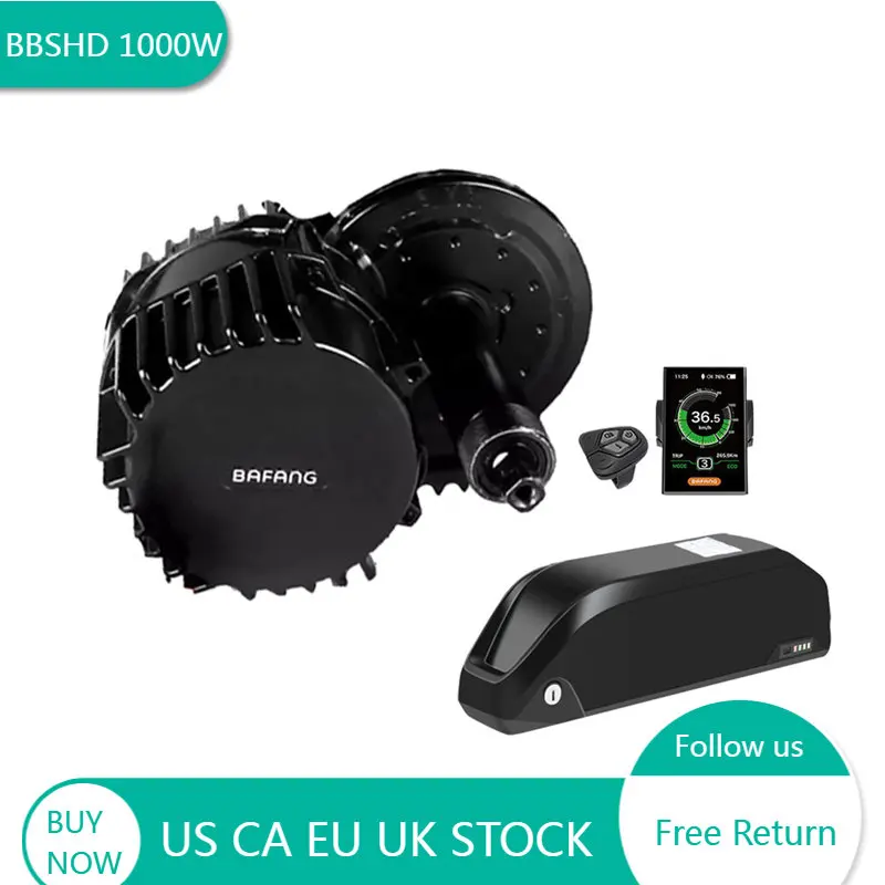 Bafang 1000W Mid Drive Motor BBSHD 48V 52V 1000W Electric Motor Bicycle ...
