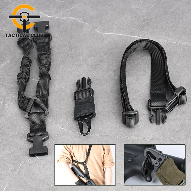Tactical-Gun-Sling-Single-Point-Rope-Airsoft-Rifle-Strapping-Belt ...