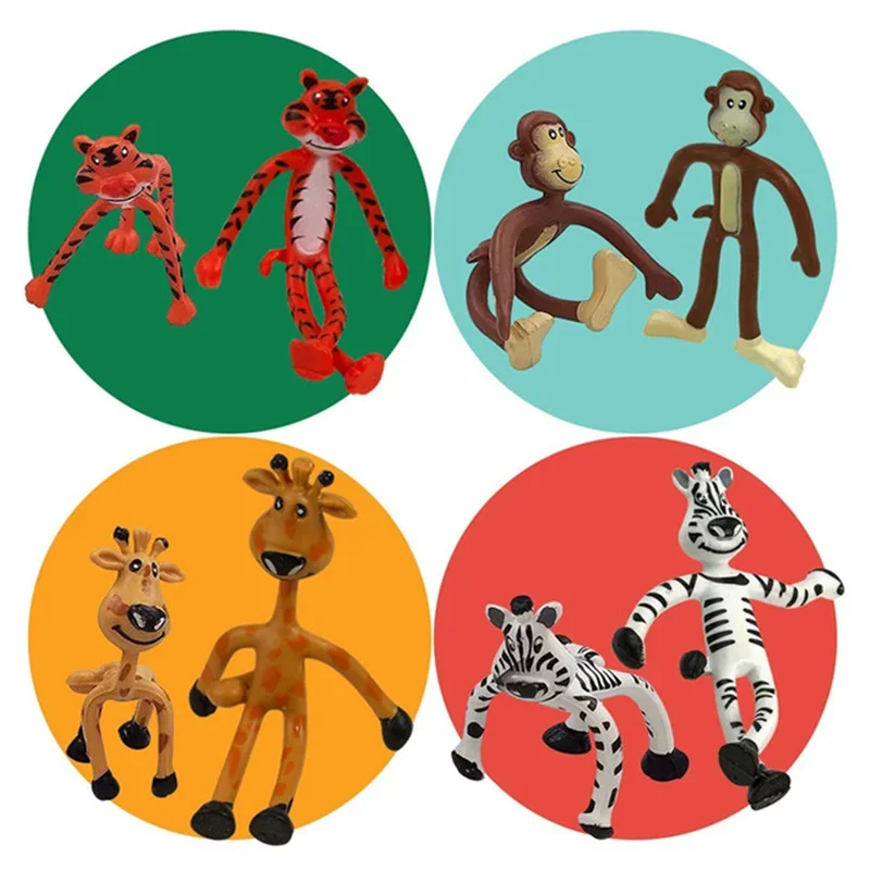 Novelty-Wire-Animal-Sika-Deer-Zebra-Monkey-Distorted-Deformation-Doll ...