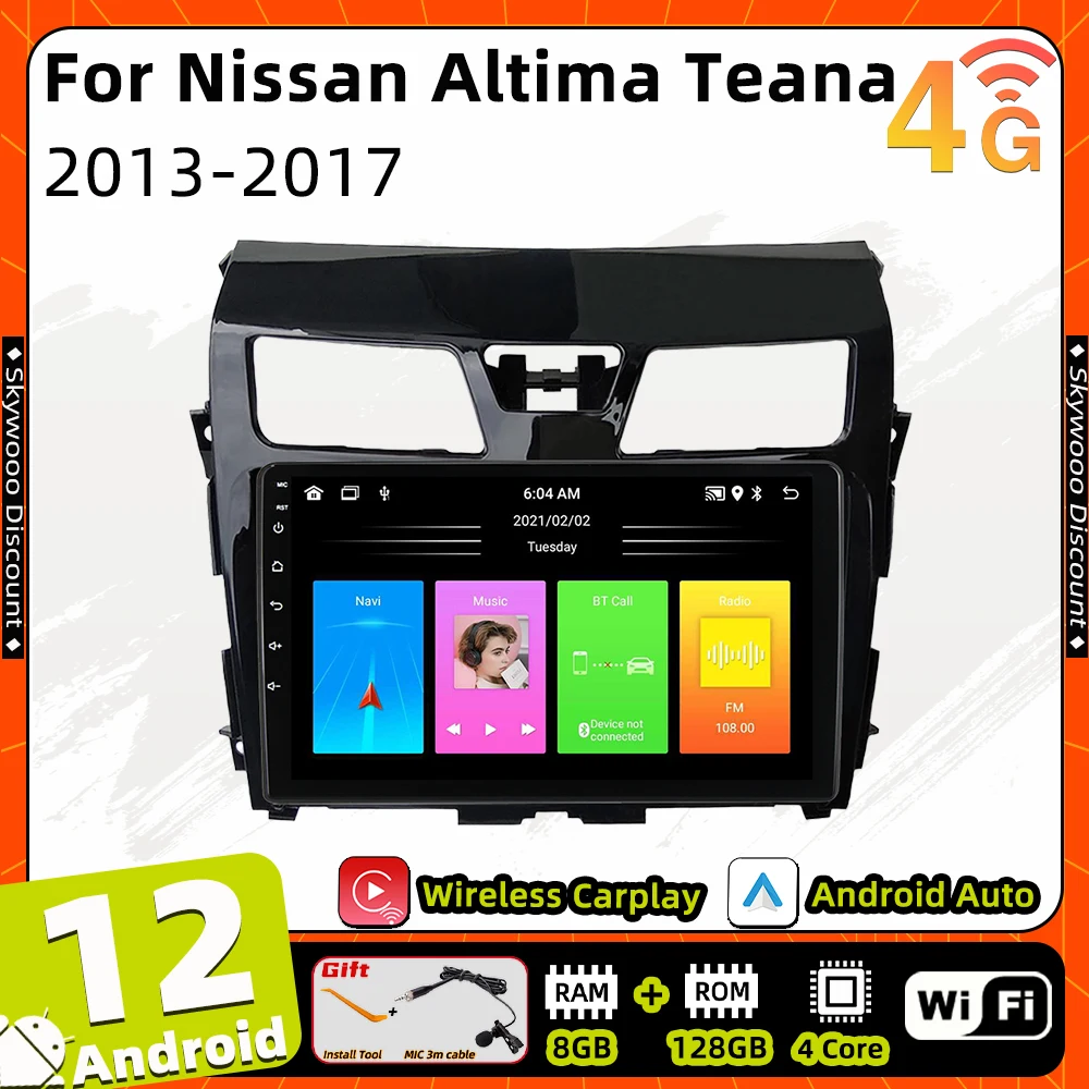 2-Din-Android-Car-Stereo-for-Nissan-Altima-Teana-2013-2017-Car-Radio ...