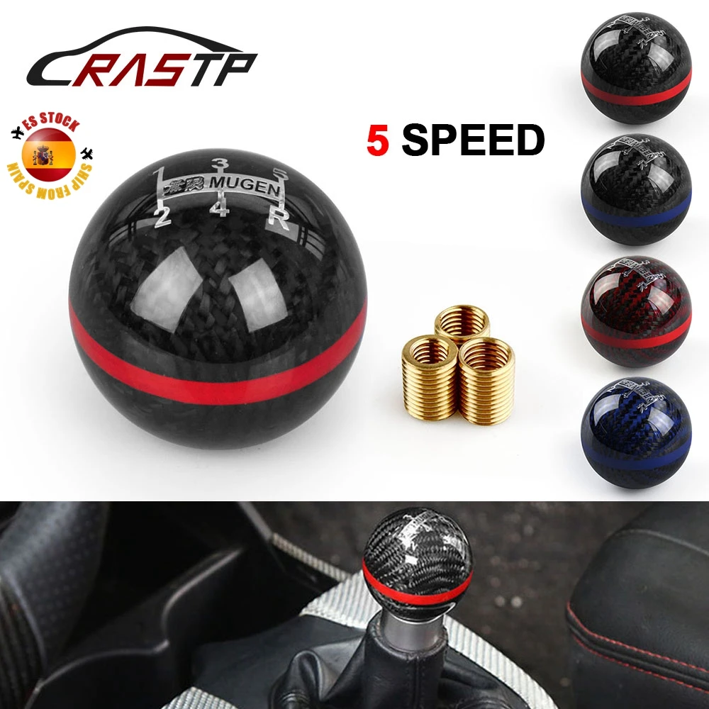 5 Speed Shift Knob Universal Racing 5/6 Speed Aluminum Car Gear Shifter ...