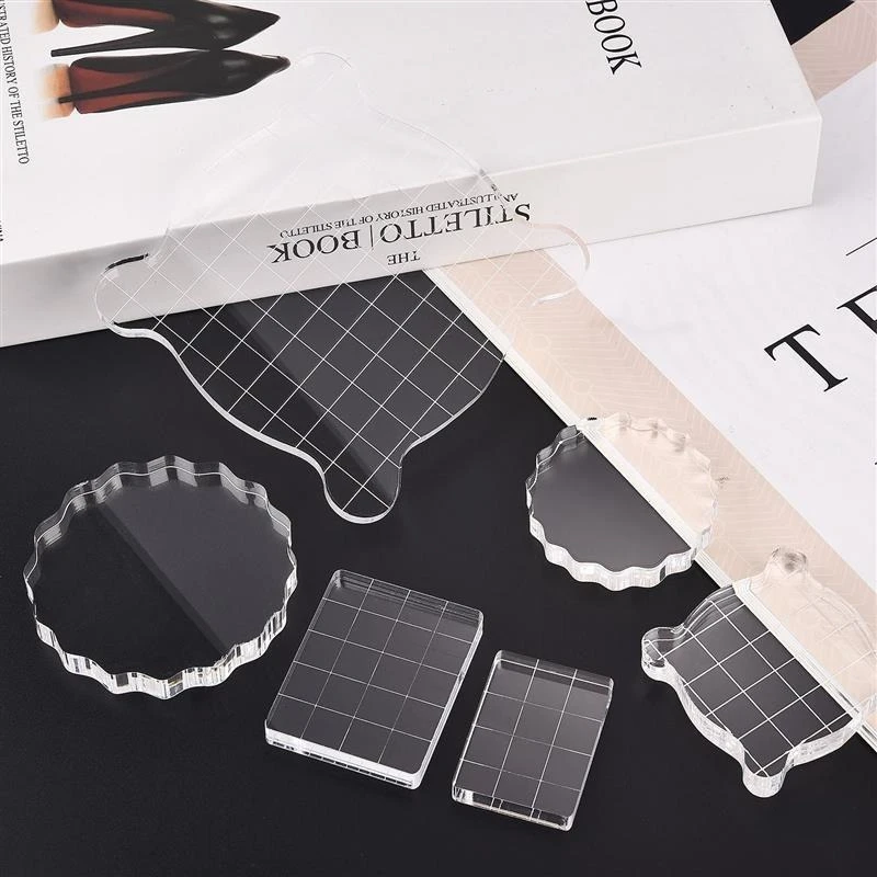 Clear-Acrylic-Stamp-Block-High-Transparency-Acrylic-Block-for ...