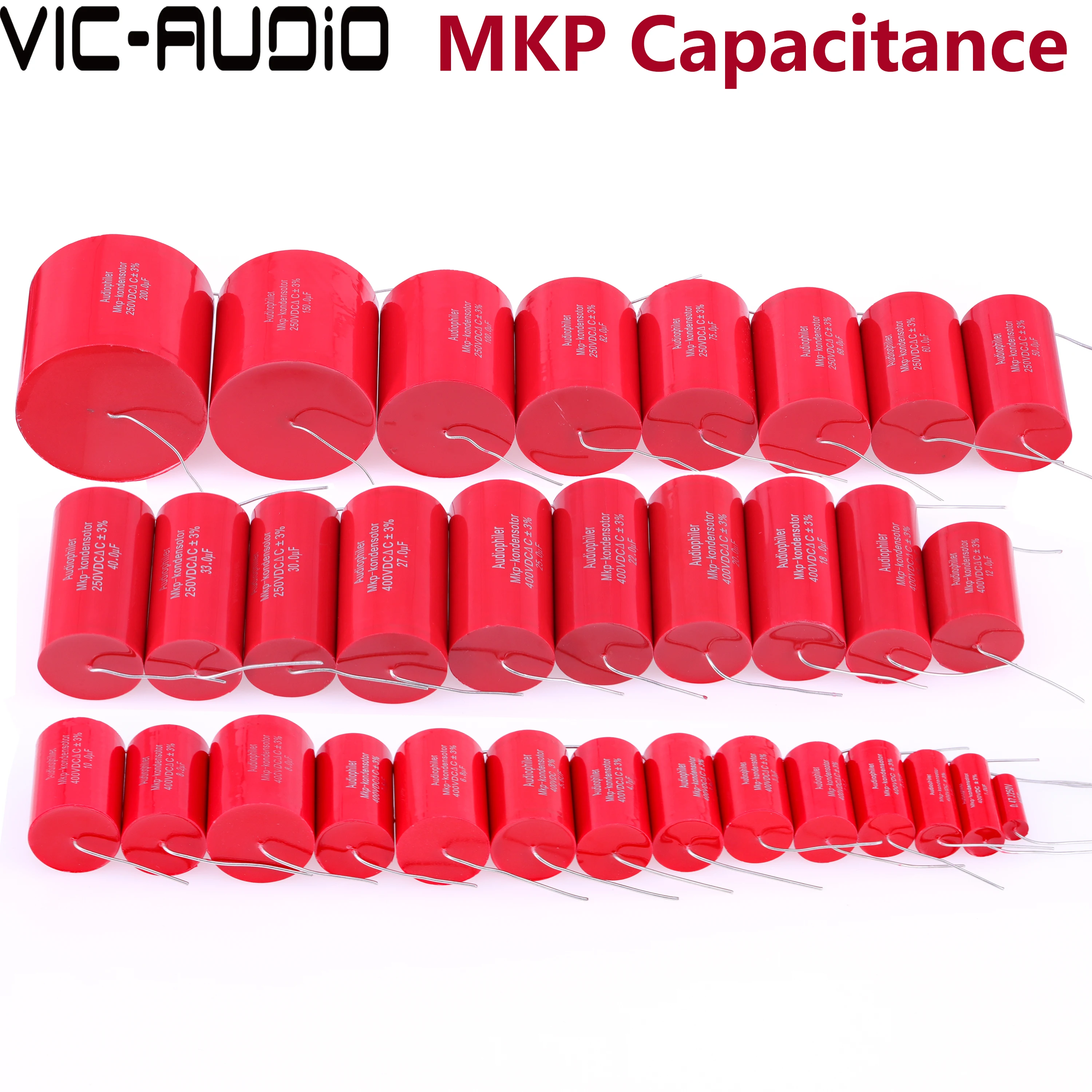 1PC Audiophiler Axial MKP Capacitor 0.47-40UF 400VDC 250V Audio Grade ...