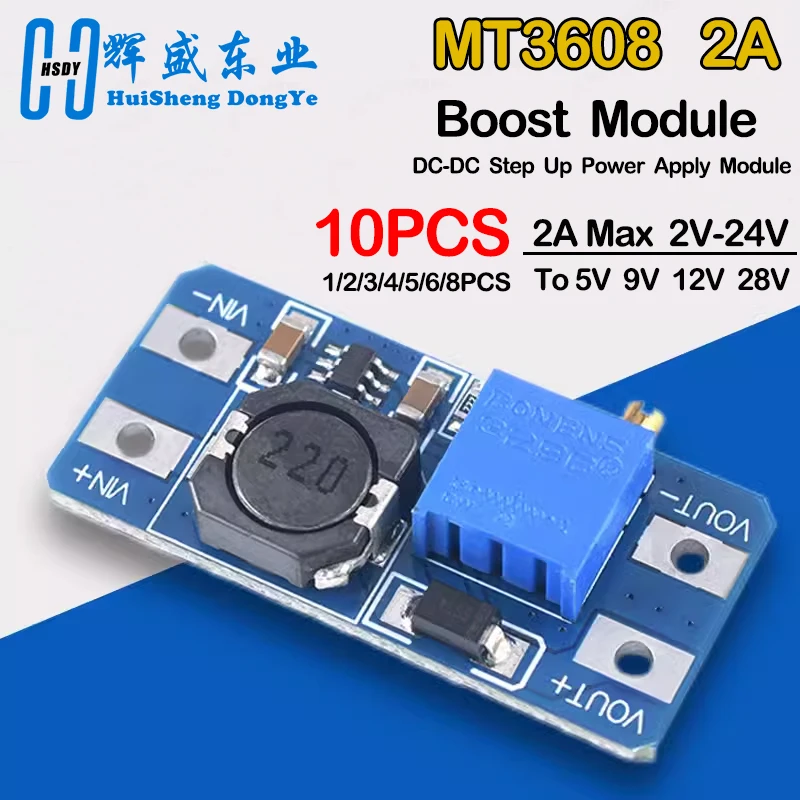 1-10PCS-MT3608-Boost-Module-DC-DC-Step-Up-Converter-Booster-Power ...
